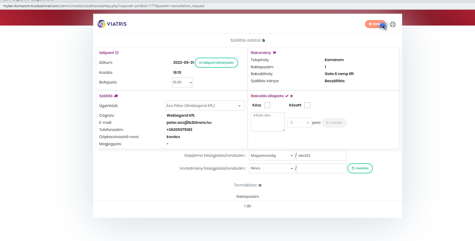QuickLog időkapu rendszer használati útmutató adminisztrátorok részére